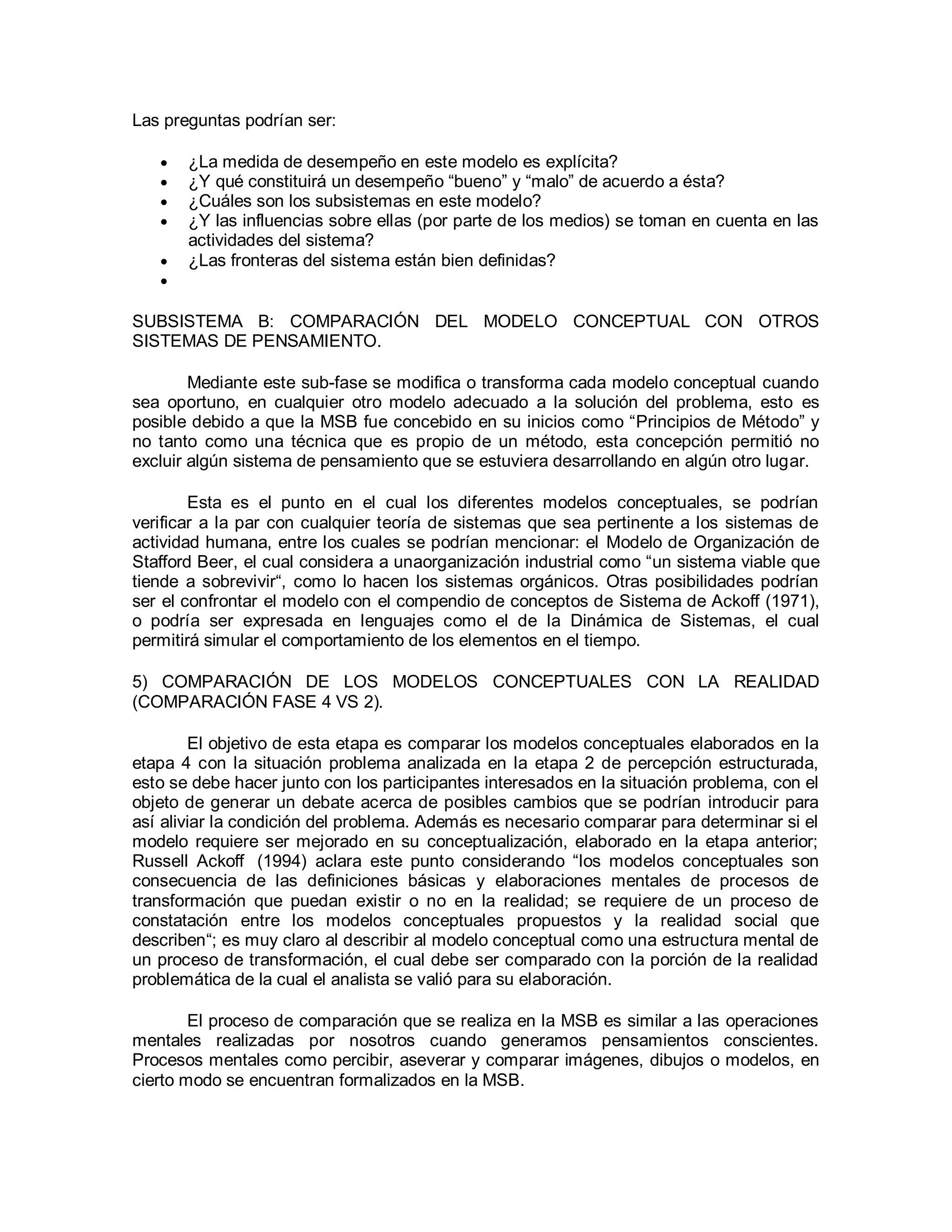 La metodología para sistemas blandos de peter checkland | PDF ...