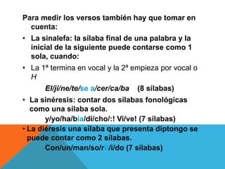 La metrica y rima | PPTX