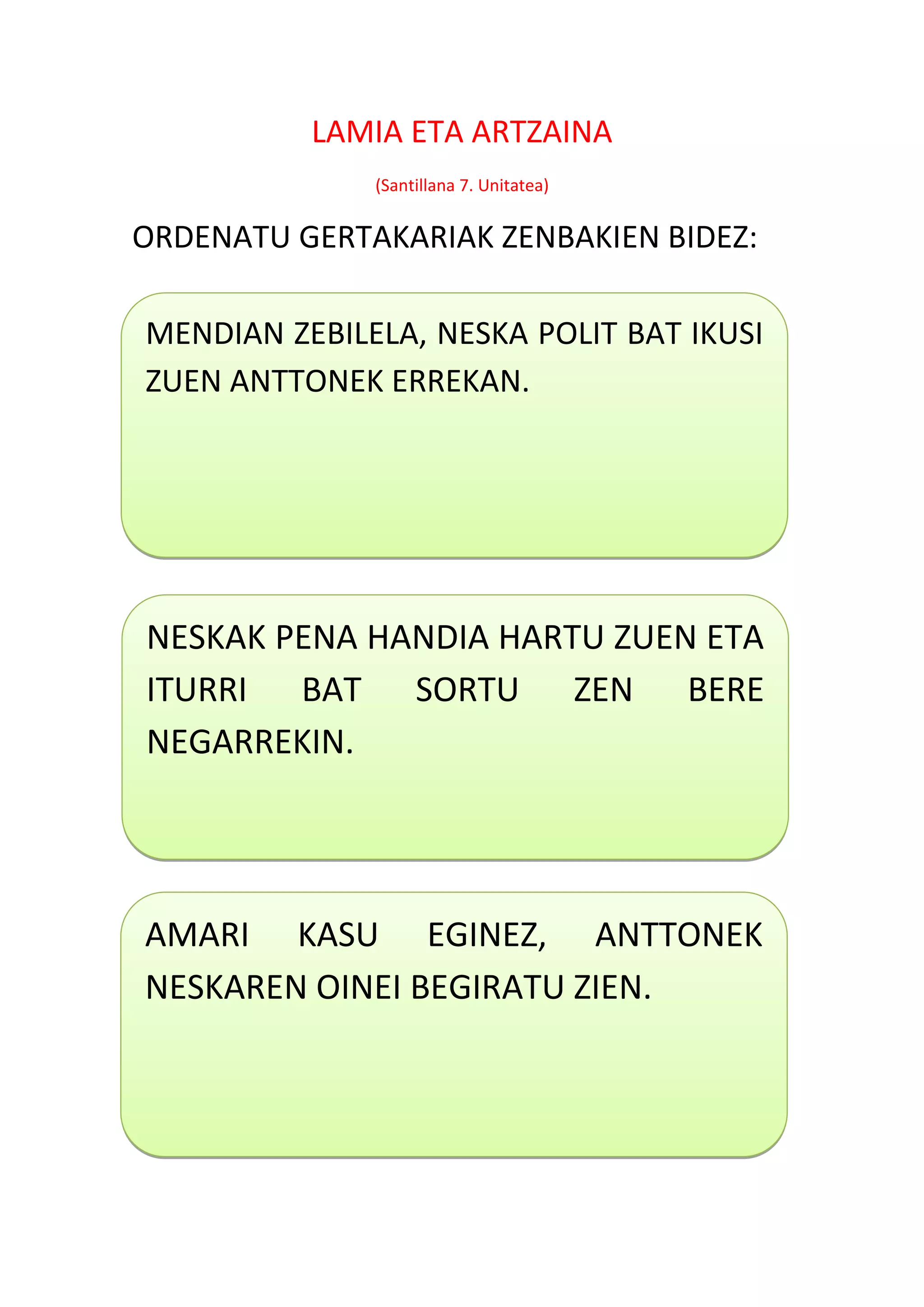 Lamia eta artzaina ordenatu | PDF