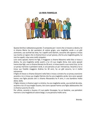 La mia famiglia - Brenda | PDF