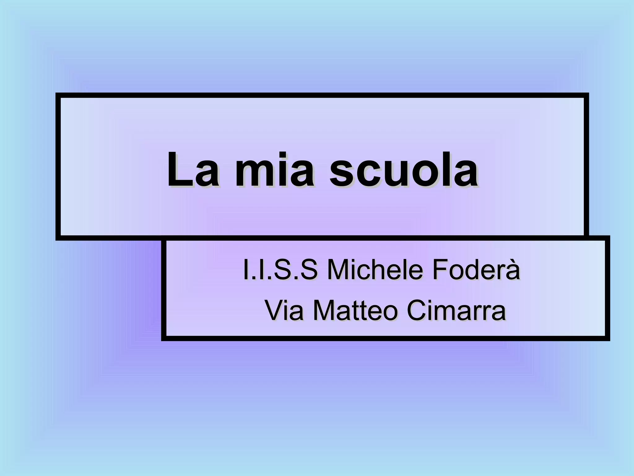 La mia scuola | PPT