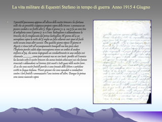 Una storia dal passato:La mia vita militare in tempo di guerra | PPT