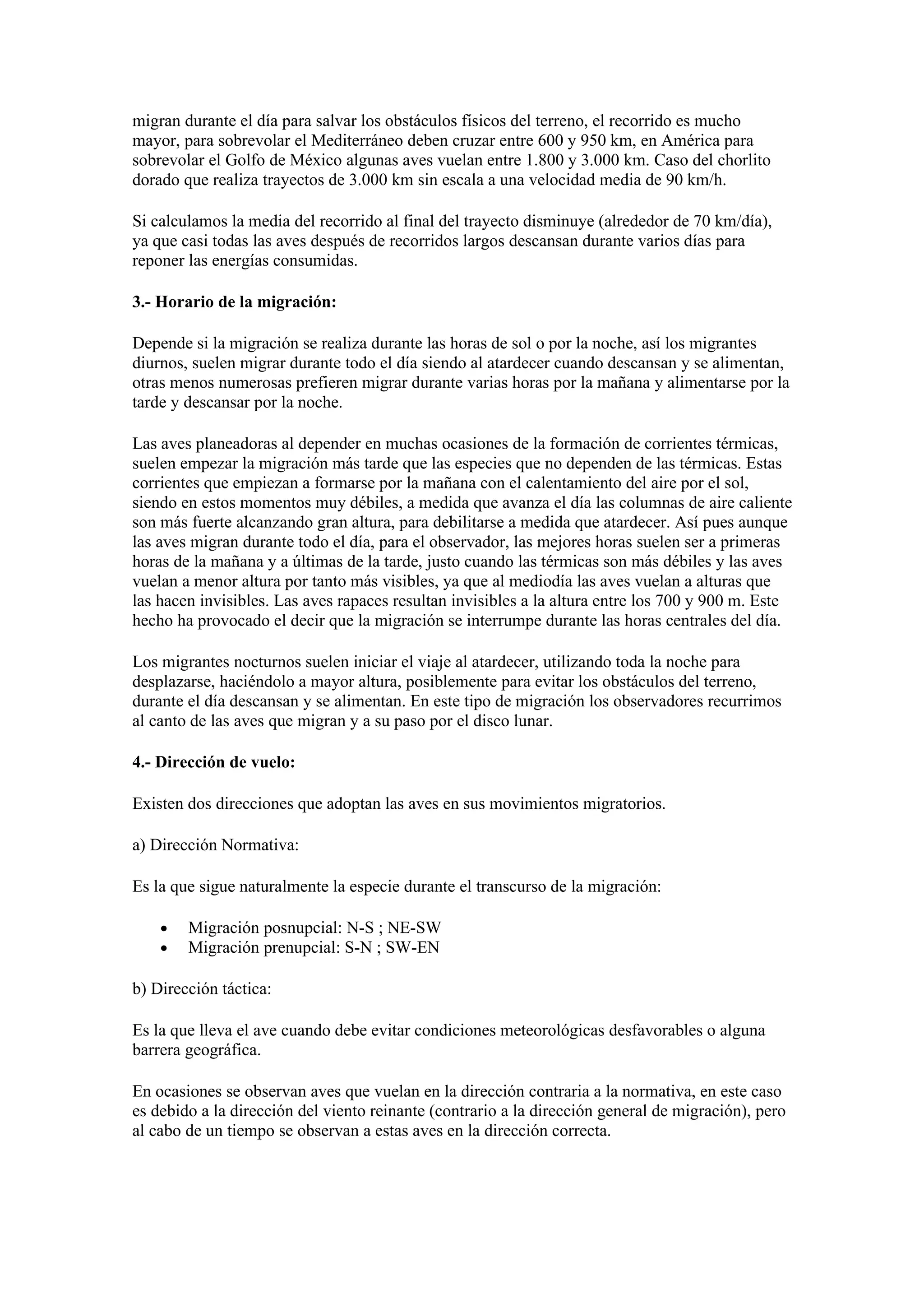 La MigracióN De Las Aves | DOC