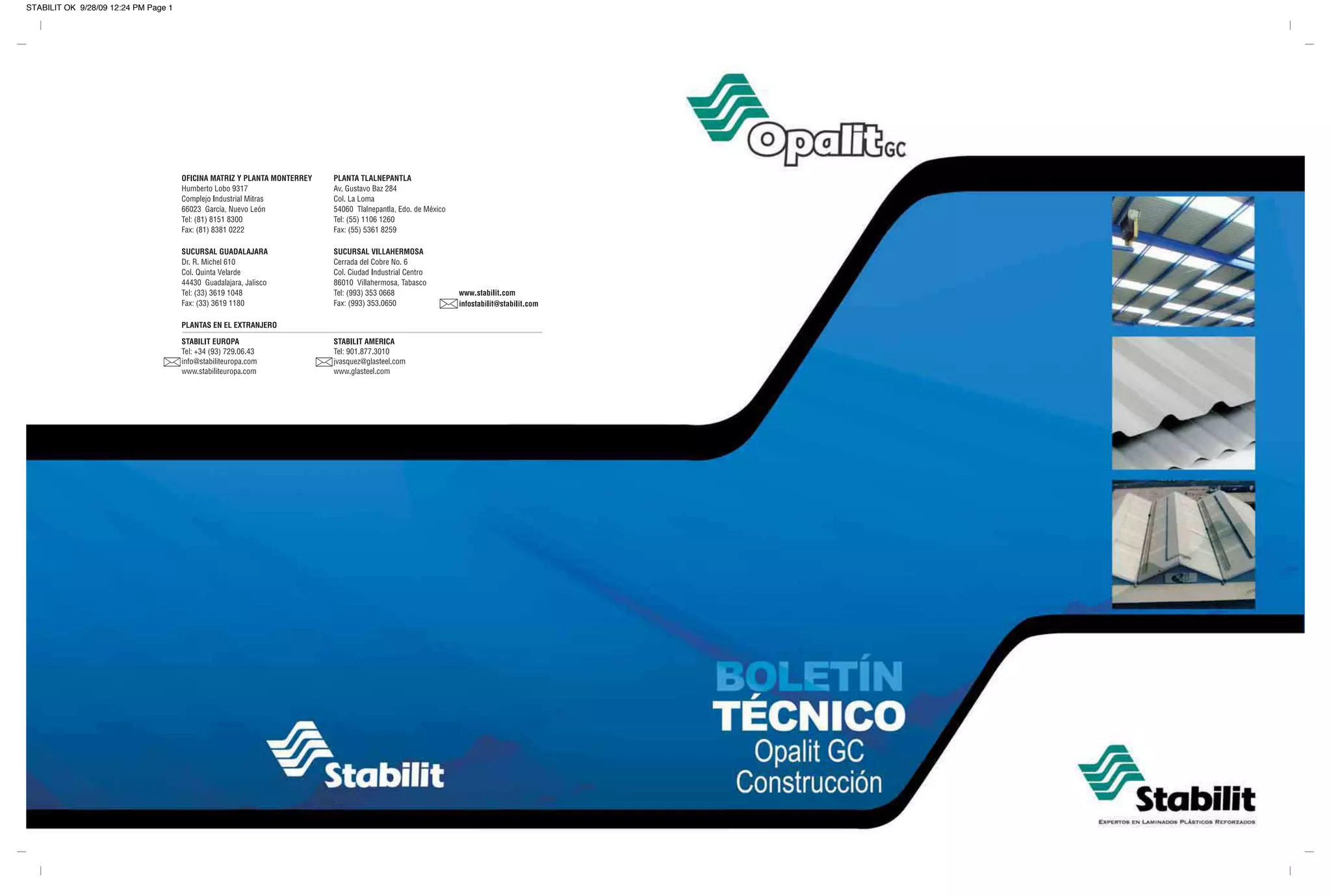 Lámina opaca de poliester Opalit Ficha técnica | PDF