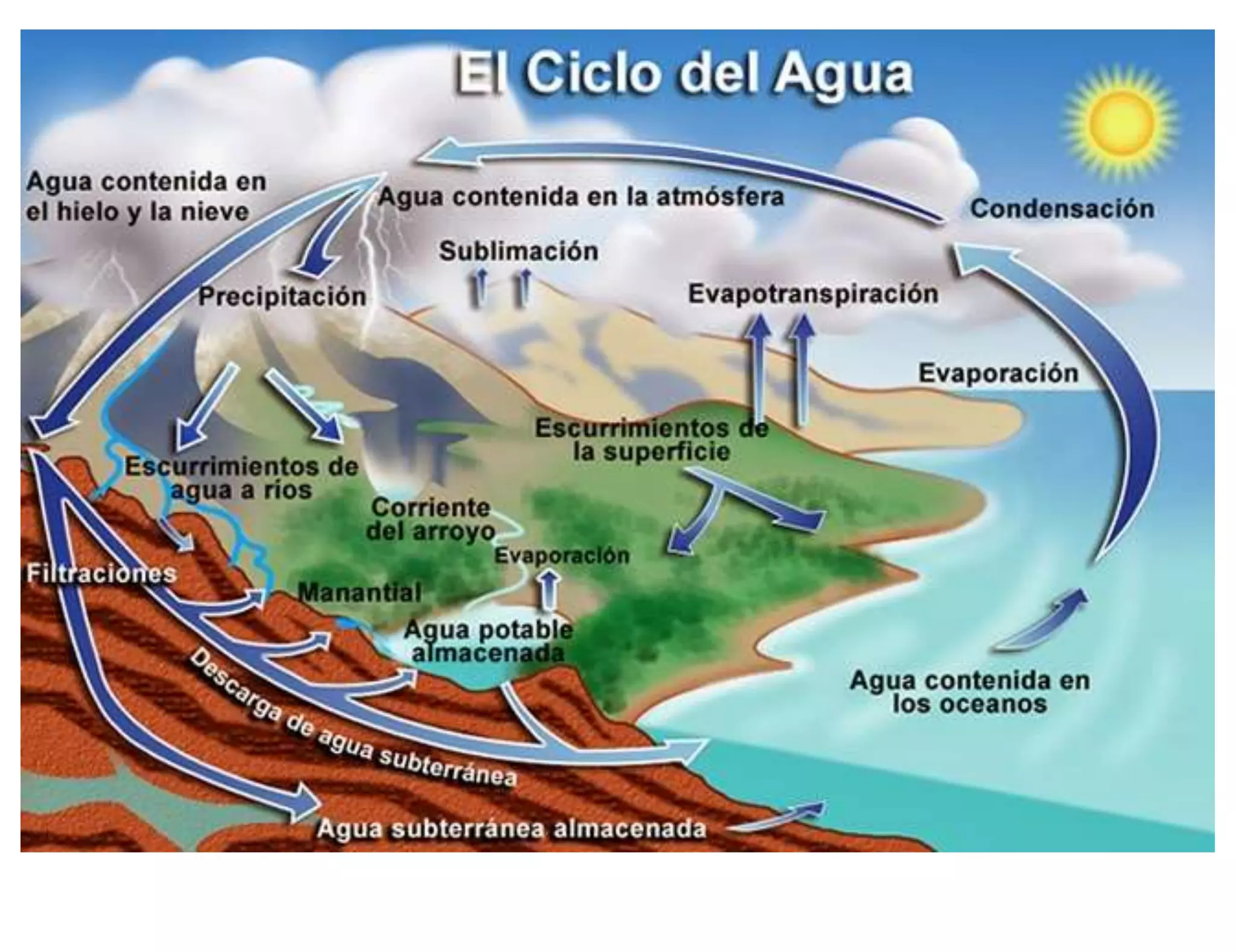 Lamina ciclo del agua | DOCX