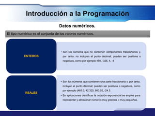 PROGRAMACION BASICA, INICIACION A LA PROGRAMACION .pptx