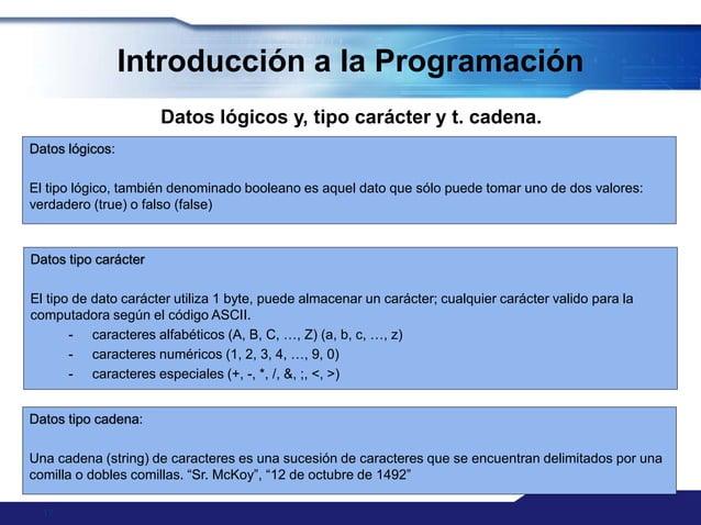 PROGRAMACION BASICA, INICIACION A LA PROGRAMACION .pptx