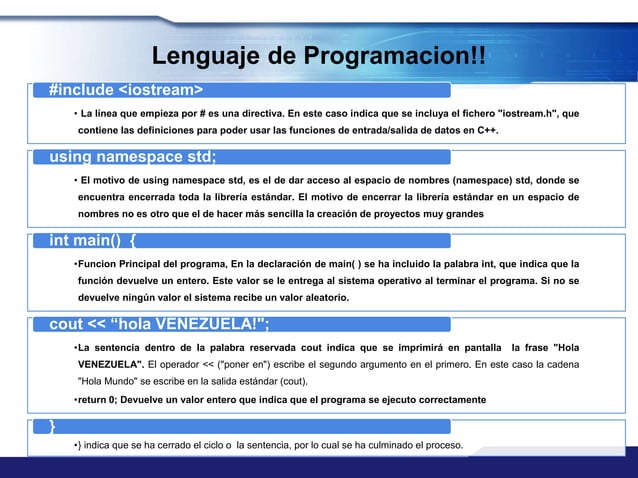 PROGRAMACION BASICA, INICIACION A LA PROGRAMACION .pptx | Descarga Gratuita