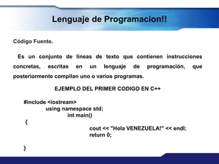 PROGRAMACION BASICA, INICIACION A LA PROGRAMACION .pptx