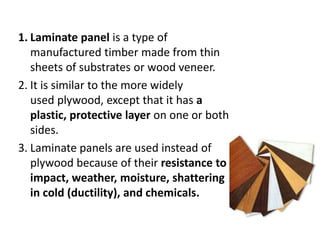 Laminated boards | PPTX