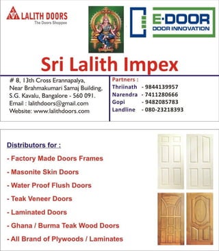 Laminated doors ISI marked | PDF