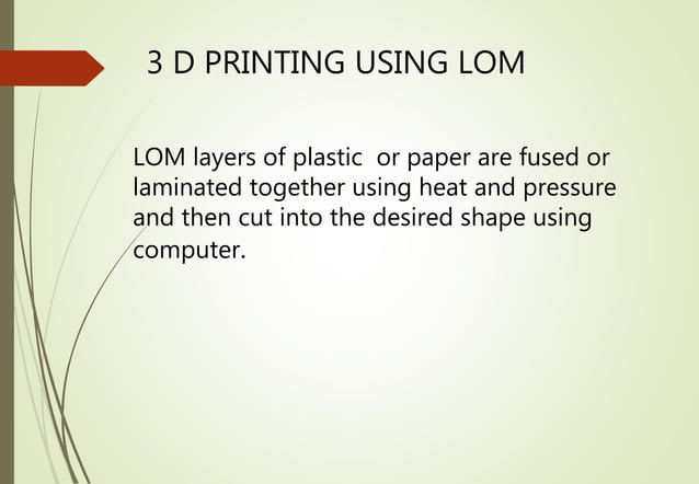 Laminated object manufacturing | PPTX