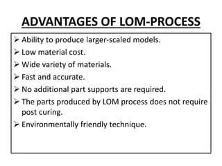 Laminated object manufacturing | PPTX