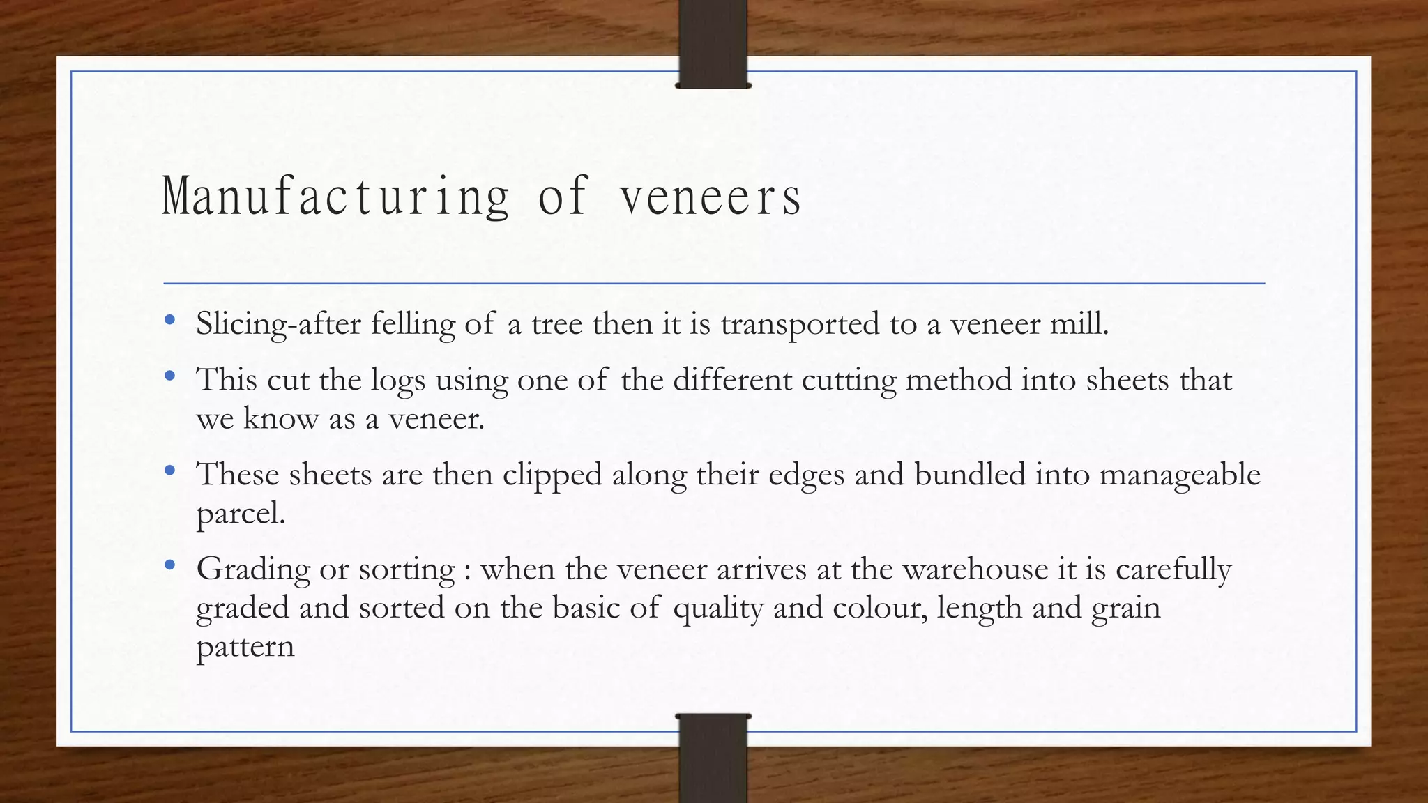 Laminates Veneers & Plywood | PPTX