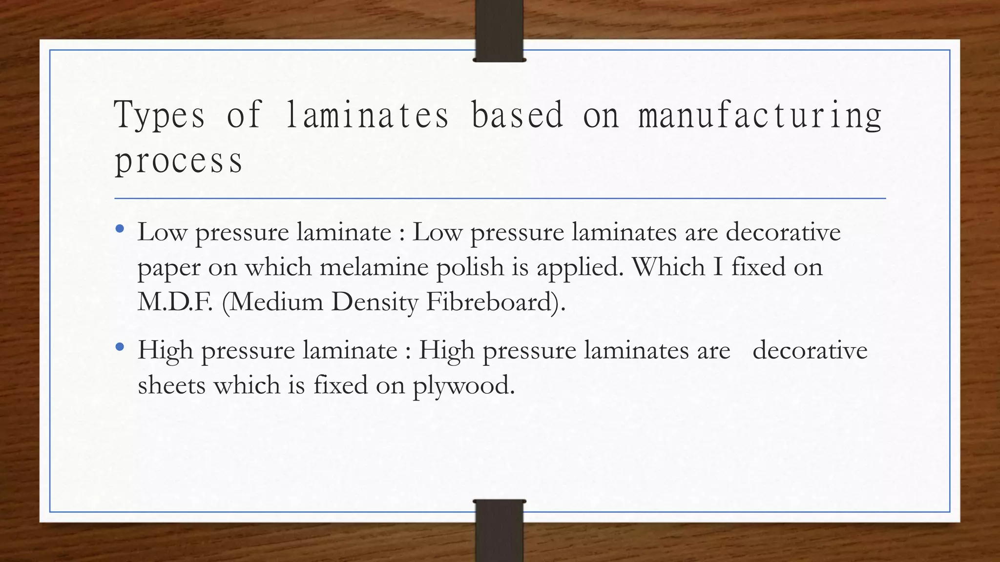 Laminates Veneers & Plywood | PPTX
