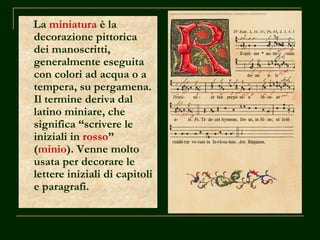 La miniatura a scuola | PPT