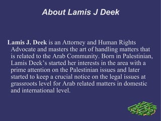 Lamis deek Introduction | PPT