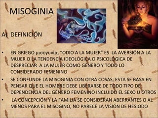 Misoginia en el mito de Pandora | PPT