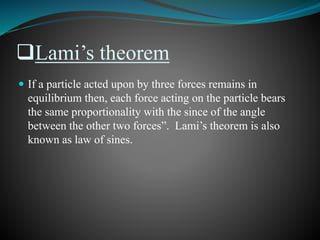 Lami's theorem | PPTX