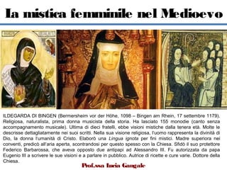 La mistica femminile nel Medioevo | PPT