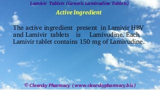 Lamivir Tablets (Generic Lamivudine Tablets) | PDF