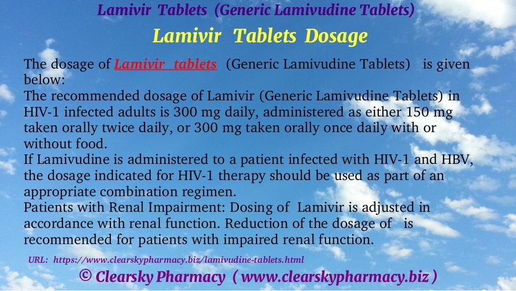 Lamivir Tablets (Generic Lamivudine Tablets) | PPT