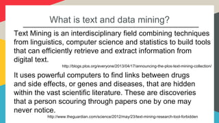 Text and Data Mining | PPT
