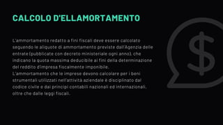 L'ammortamento | PDF