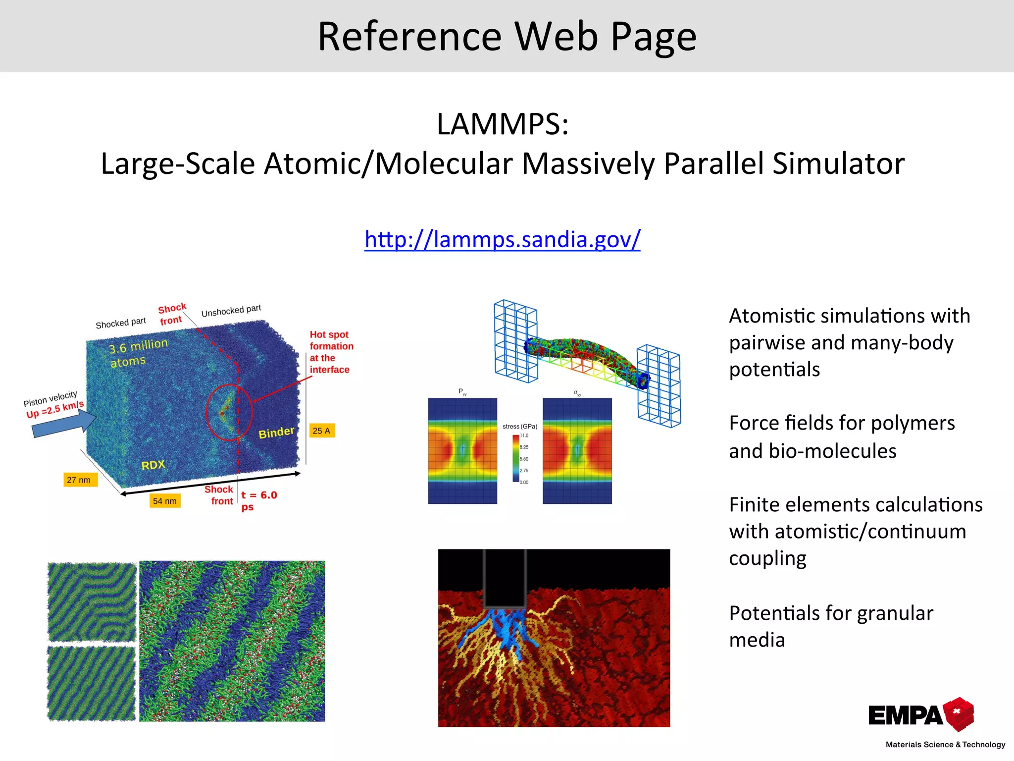 Non-equilibrium molecular dynamics with LAMMPS | PDF | Chemistry | Science