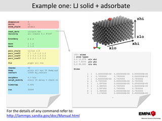Non-equilibrium molecular dynamics with LAMMPS | PDF