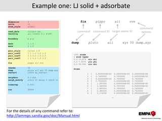 Non-equilibrium molecular dynamics with LAMMPS | PDF | Chemistry | Science