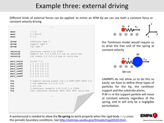Non-equilibrium molecular dynamics with LAMMPS | PDF