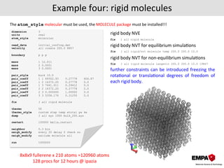 Non-equilibrium molecular dynamics with LAMMPS | PDF