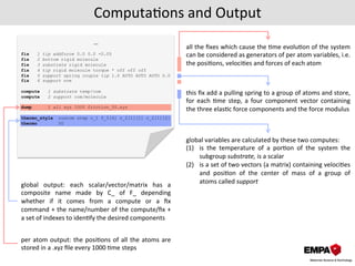 Non-equilibrium molecular dynamics with LAMMPS | PDF