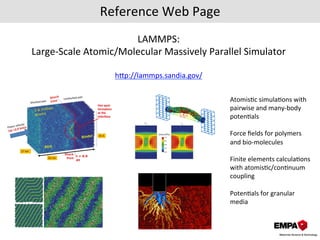 Non-equilibrium molecular dynamics with LAMMPS | PDF