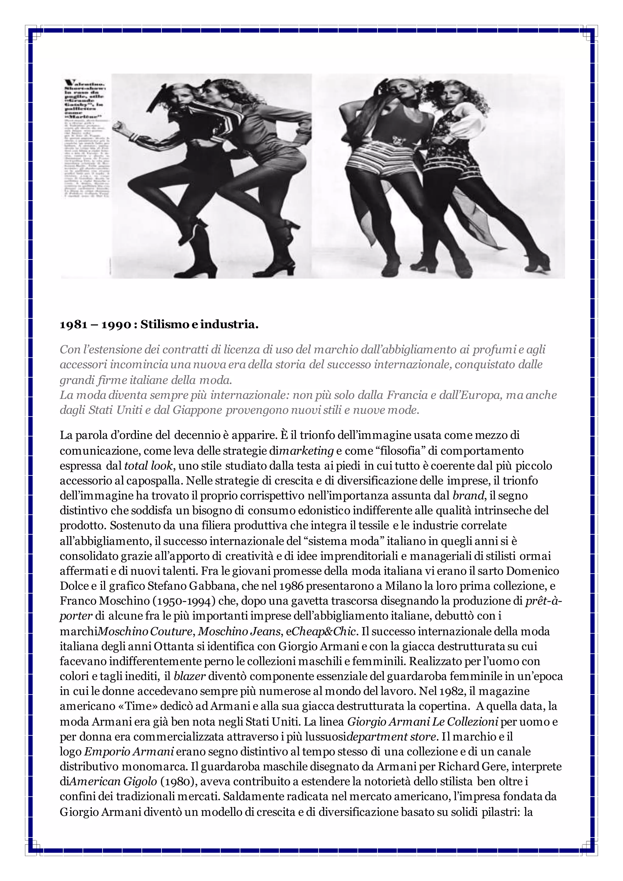 La moda italiana | DOCX