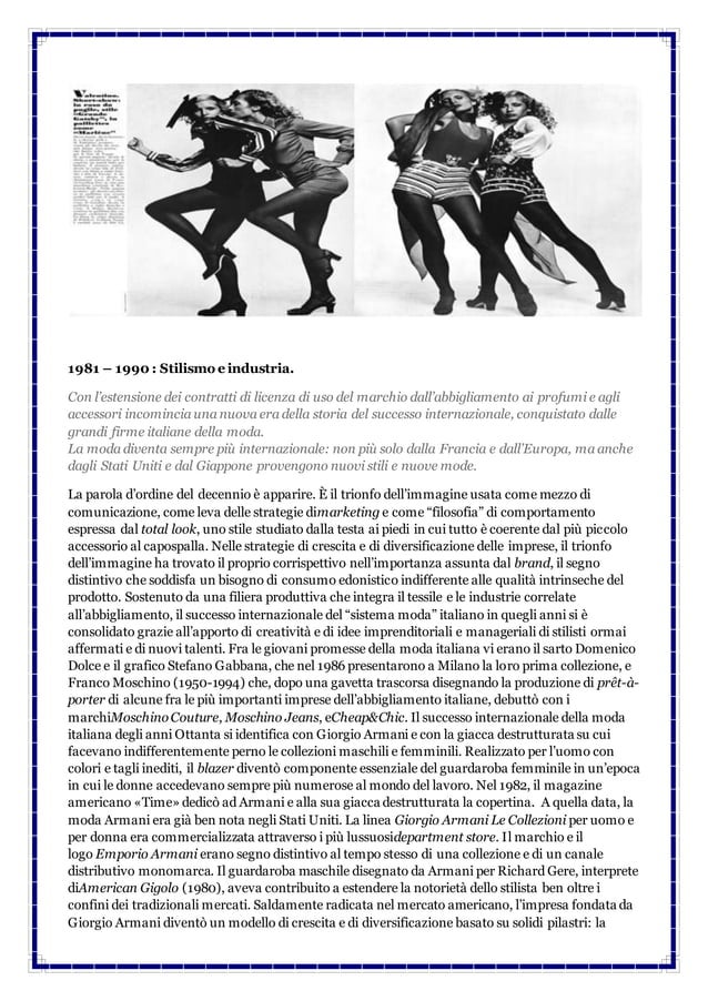 La moda italiana | DOCX