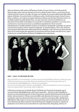 La moda italiana | DOCX