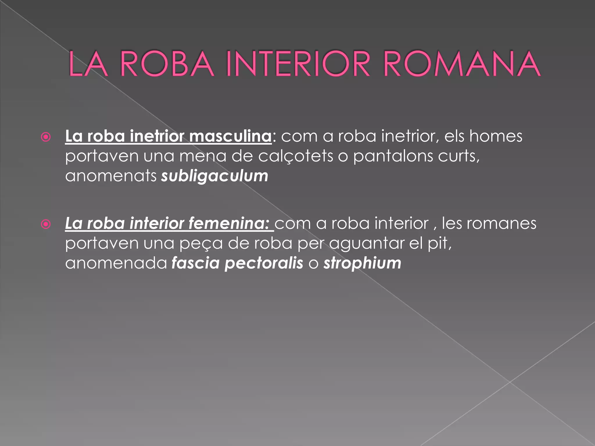 La Moda Romana | PPTX