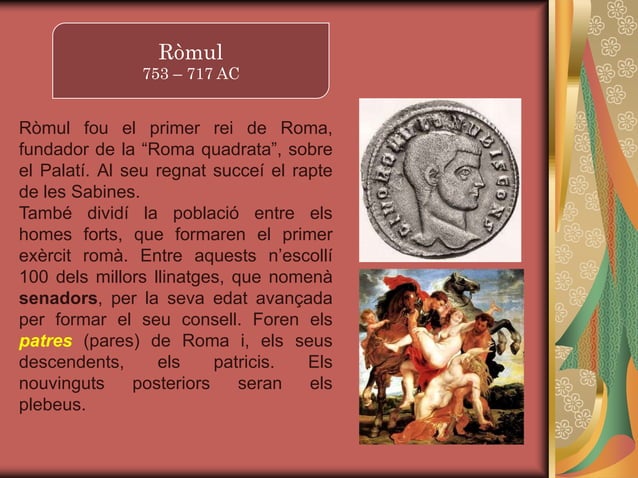 LA MONARQUIA ROMANA 4t eso-.ppt