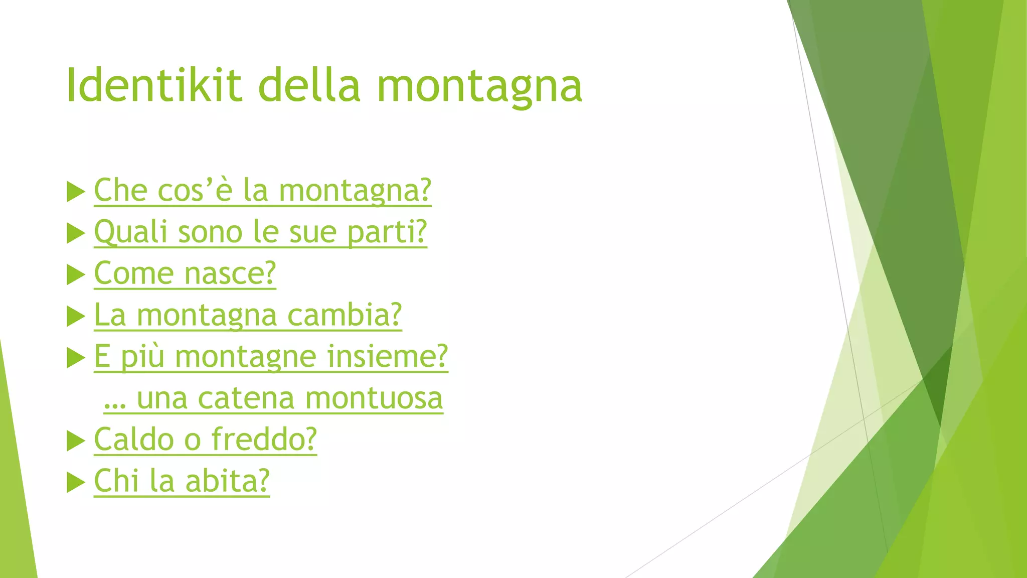 La montagna | PPTX