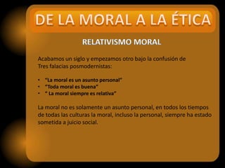 La moral y la etica | PPTX