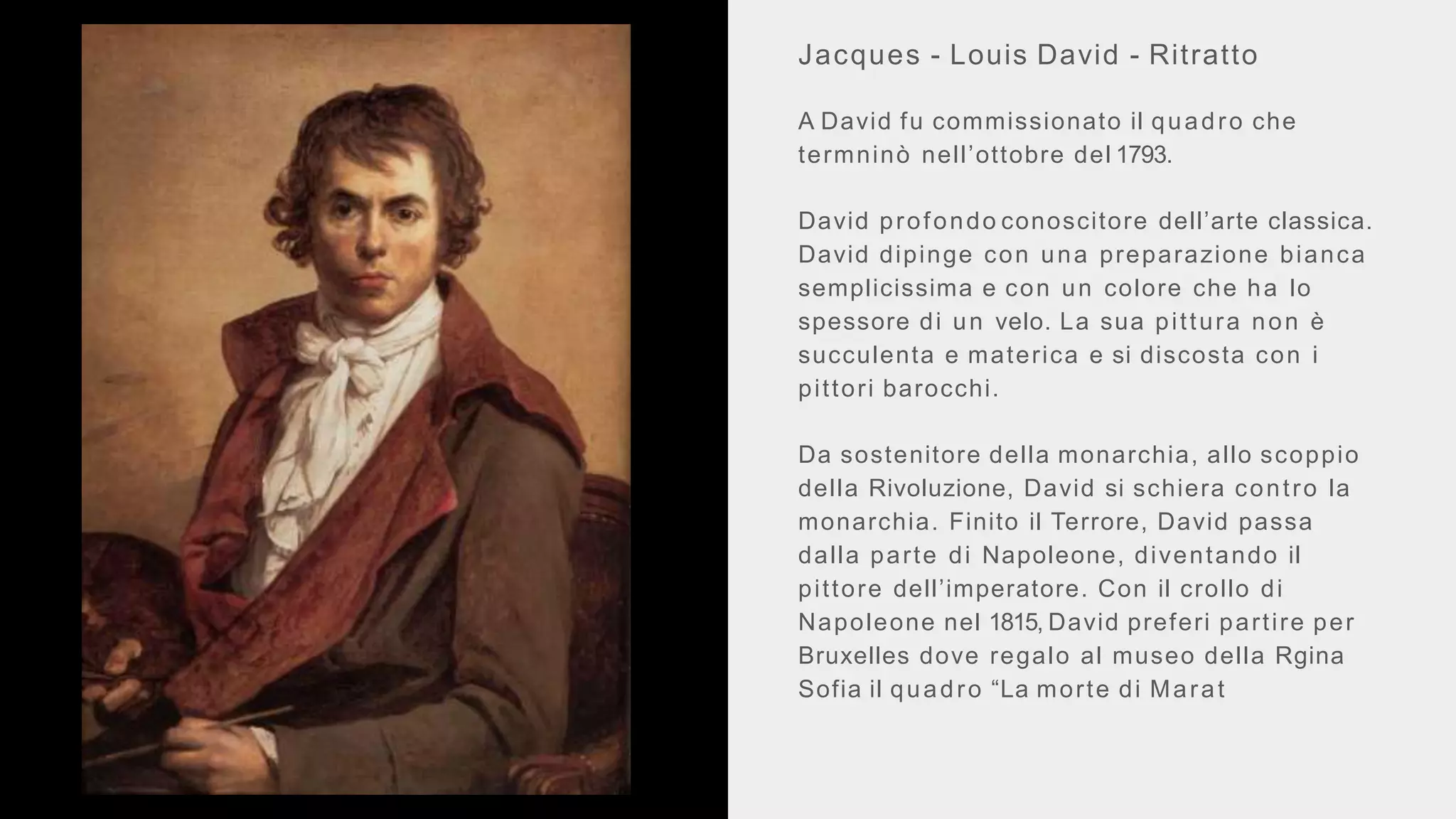La morte di Marat - Il Neoclassicismo | PPTX