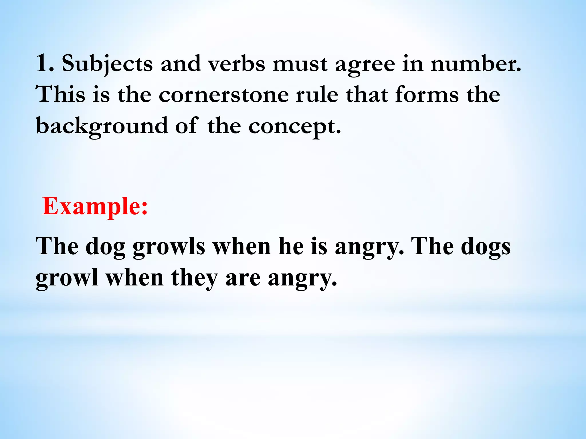 Subject Verb Agreement | PPTX