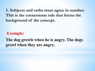 Subject Verb Agreement | PPTX