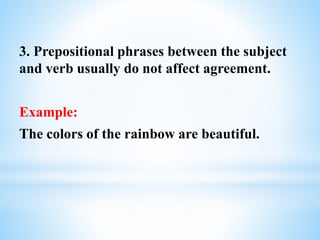 Subject Verb Agreement | PPTX
