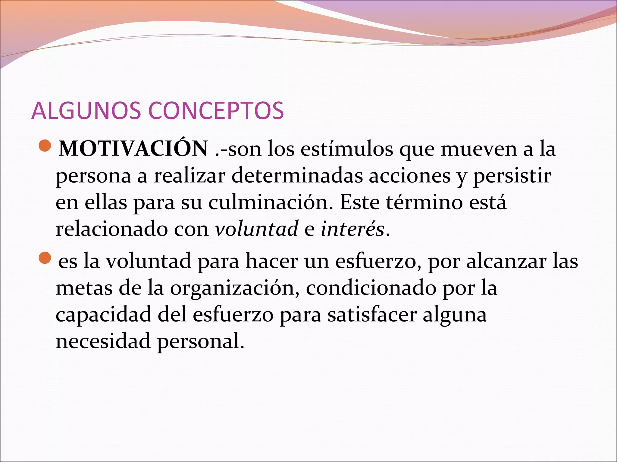 La motivacion | PPT