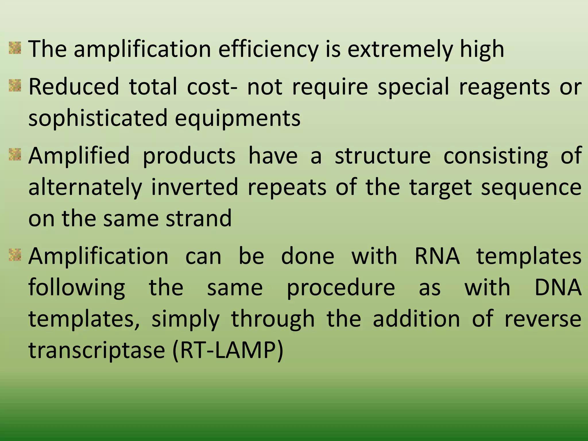 LAMP (Loop Mediated Isothermal Amplification) | PPTX