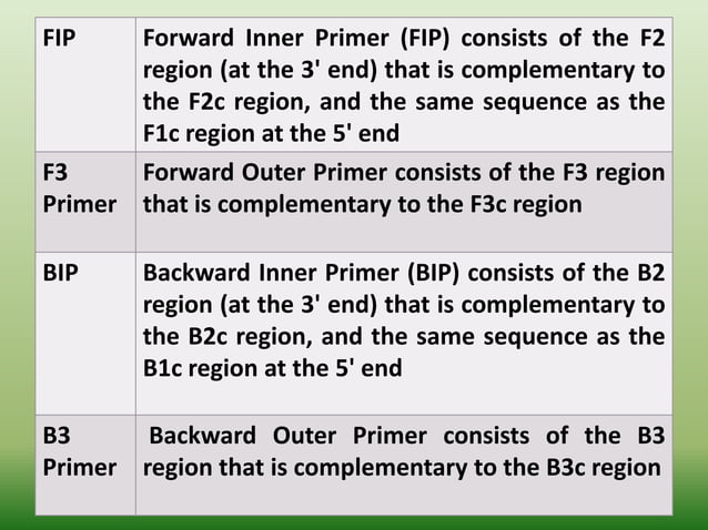 LAMP (Loop Mediated Isothermal Amplification) | PPTX | Infectious ...