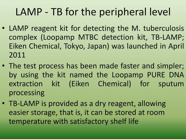 LAMP (Loop Mediated Isothermal Amplification) | PPTX | Infectious ...